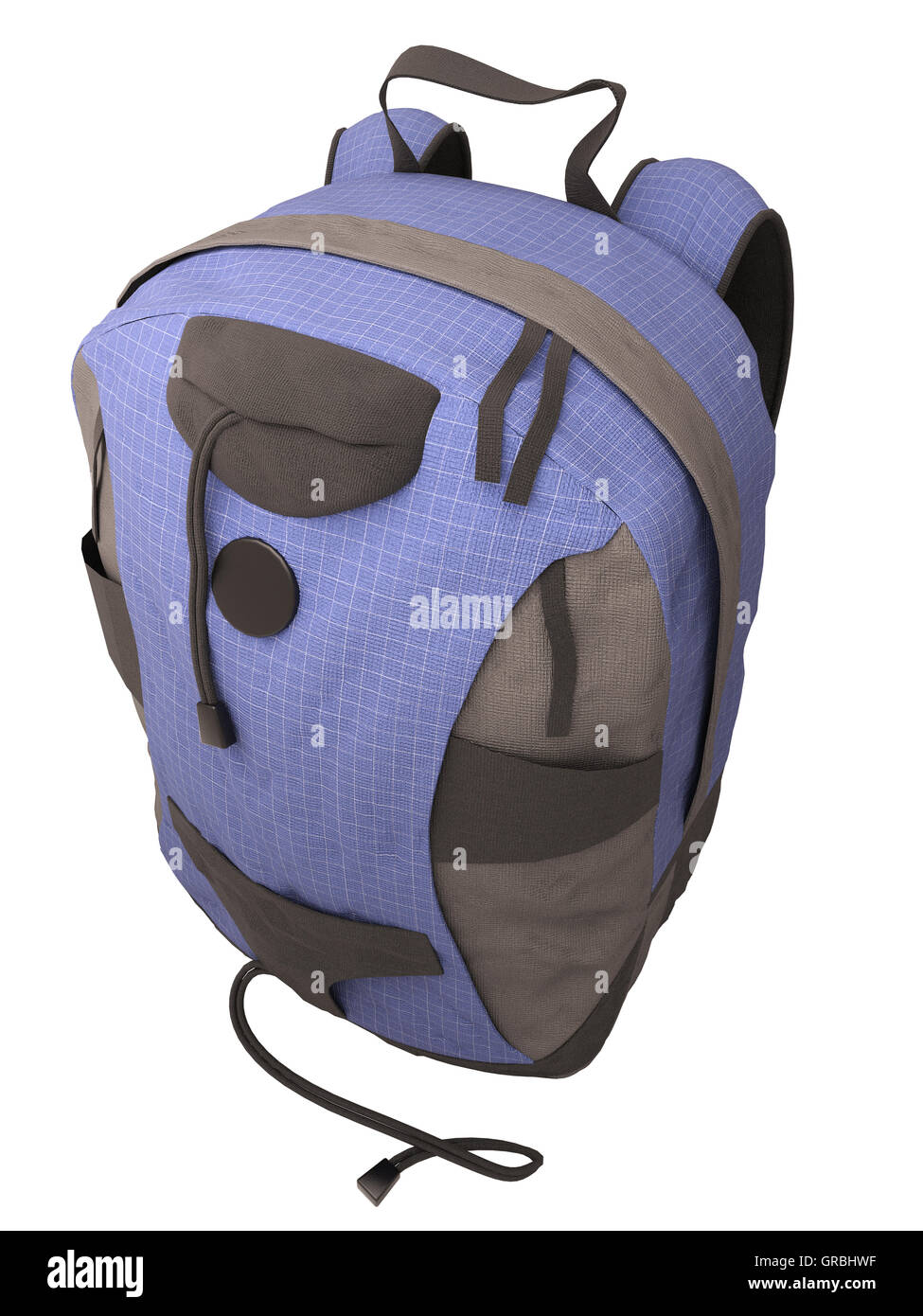 Blue travel backpack Stock Photo - Alamy