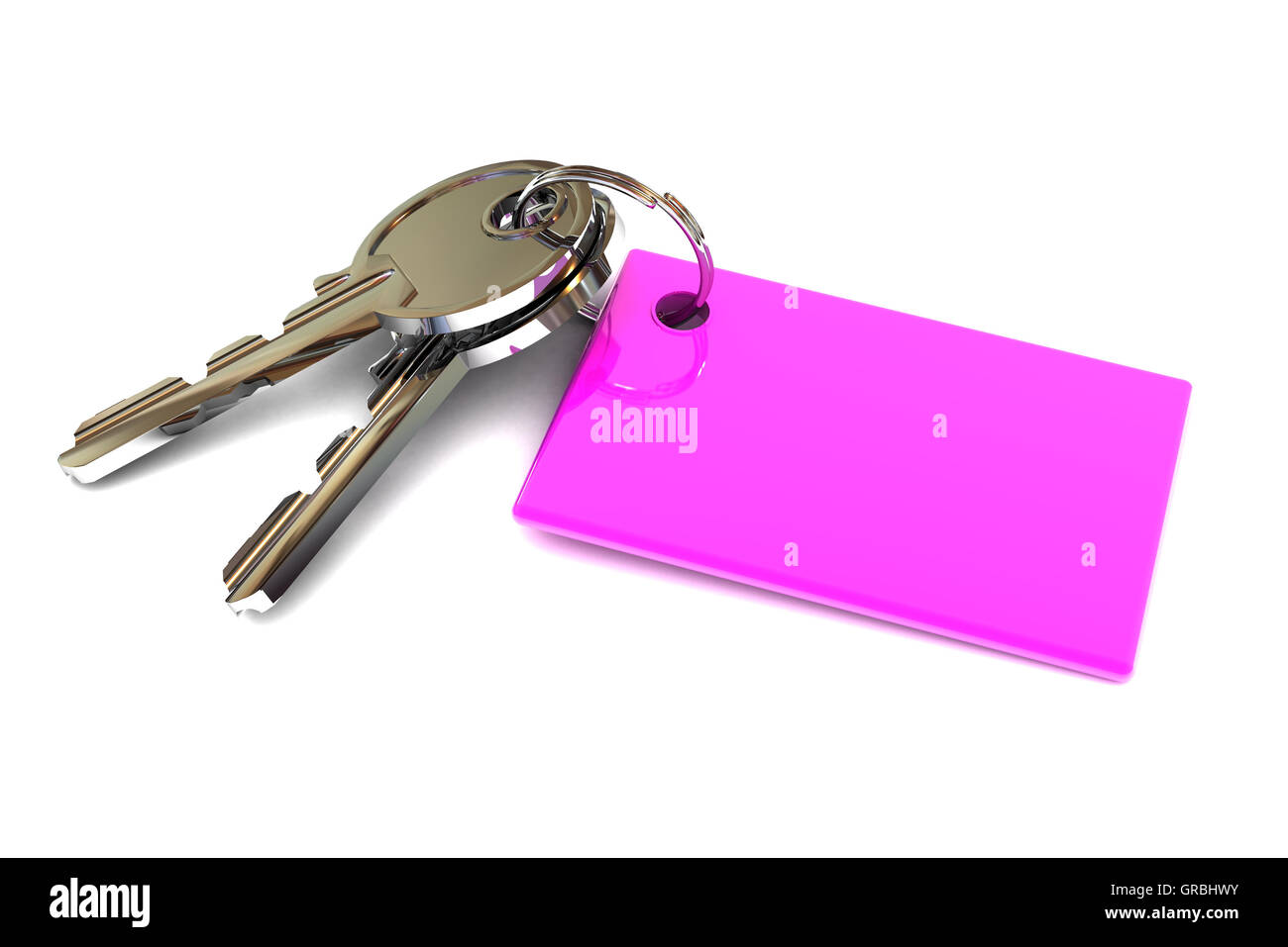 Pink house keys key ring hi-res stock photography and images - Alamy