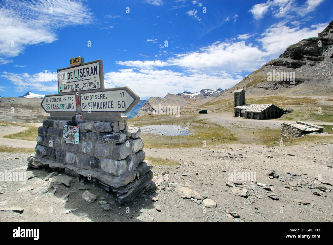 Top of Iseran pass, France Stock Photo - Alamy