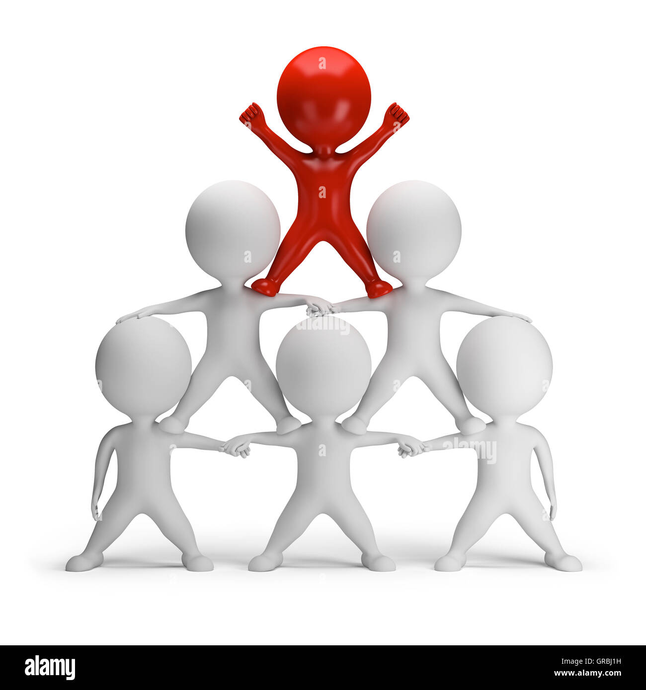 Business human pyramid team Cut Out Stock Images & Pictures - Alamy