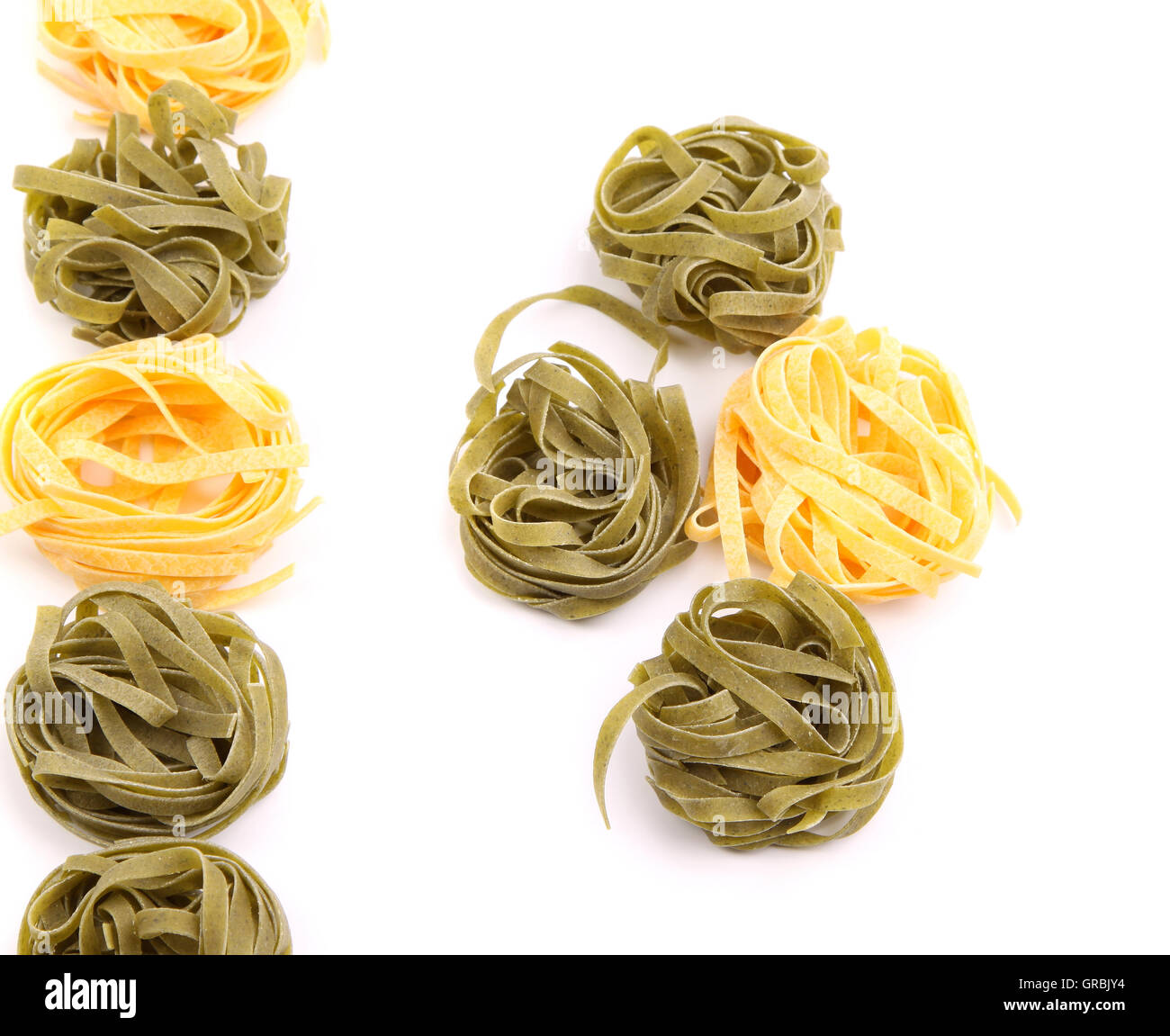 Tagliatelle paglia e fieno tipycal italian pasta Stock Photo - Alamy