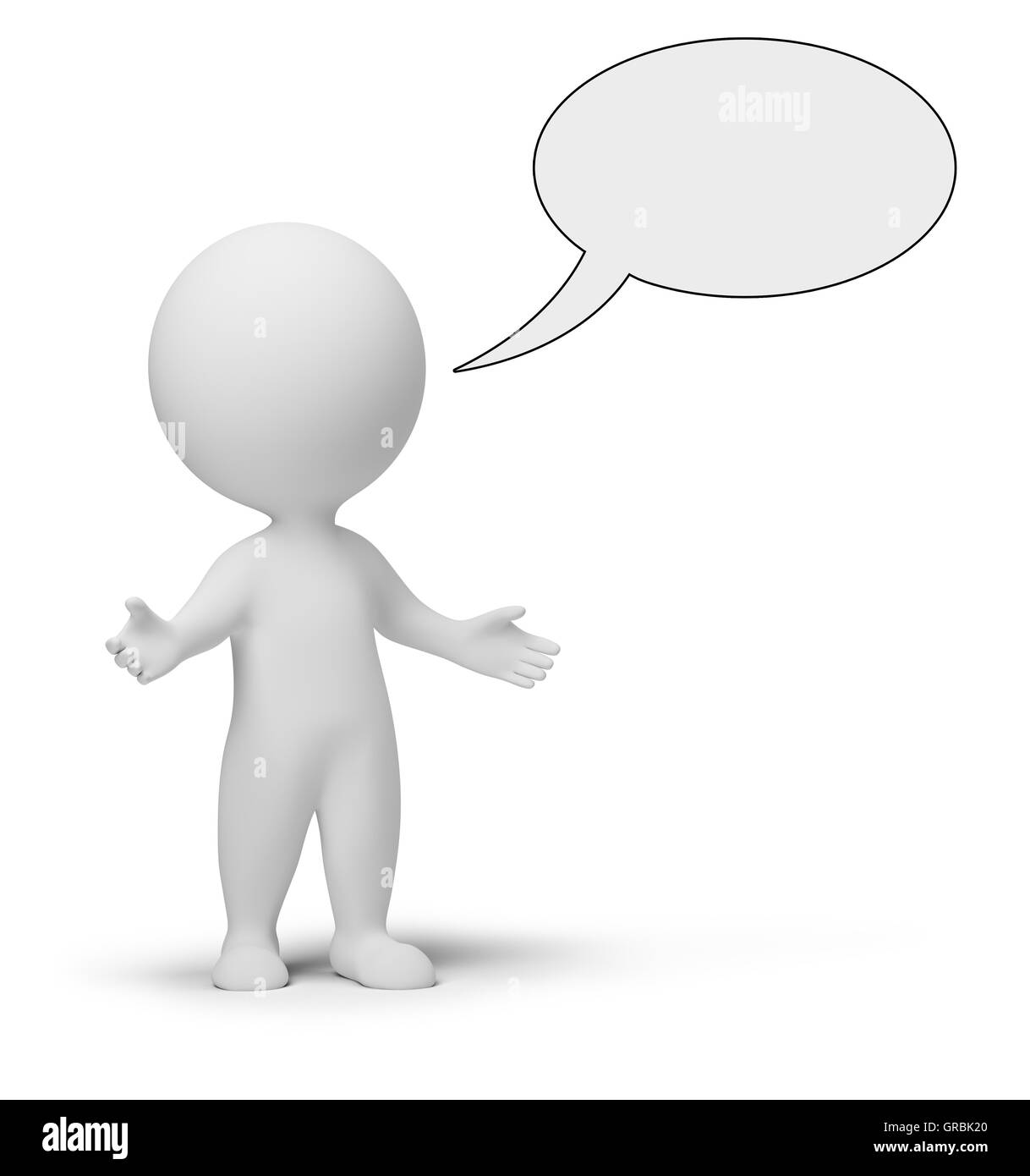 3d small people - talk Stock Photo - Alamy