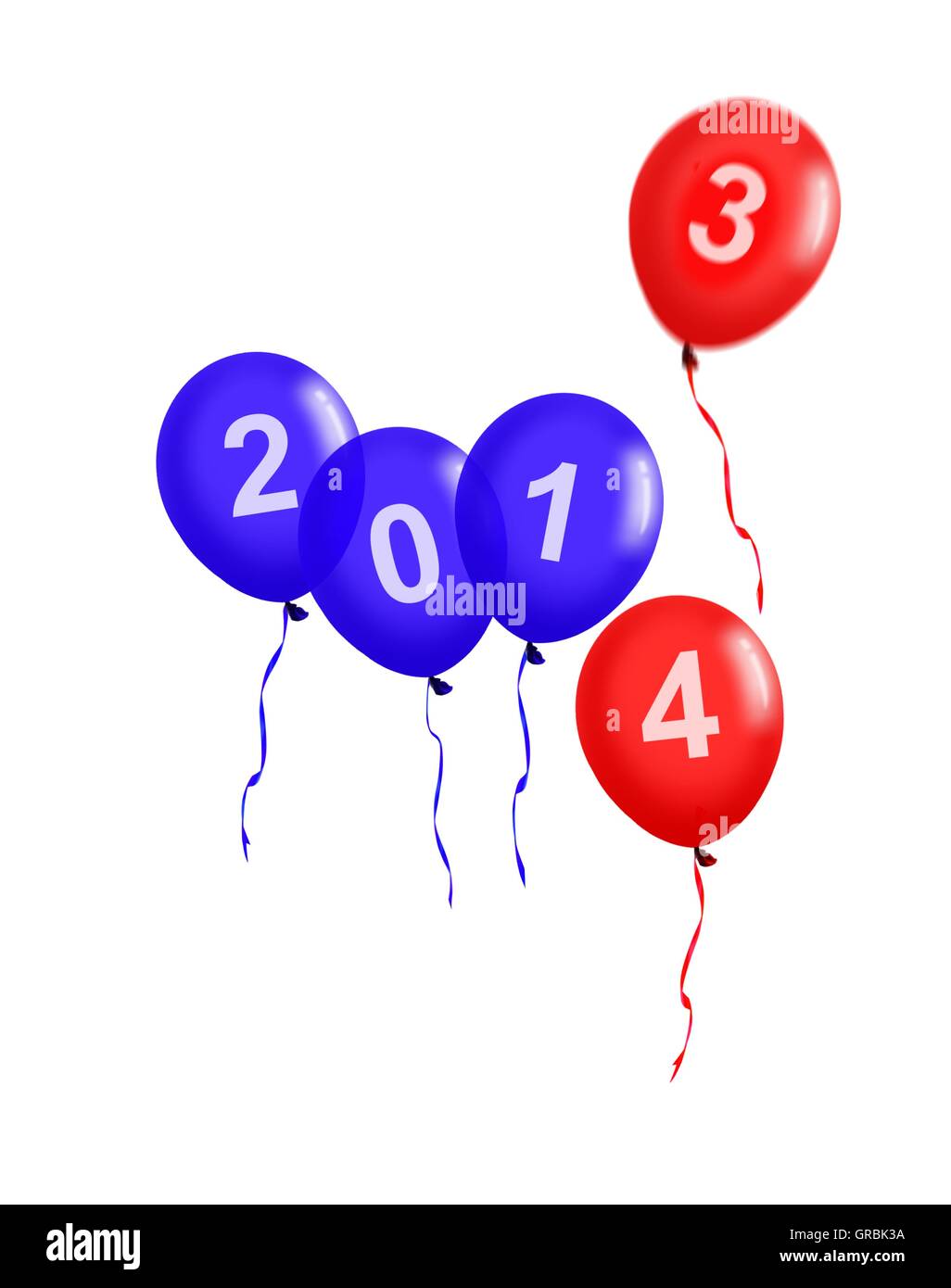 New Year party balloon holiday decoration Stock Photo - Alamy