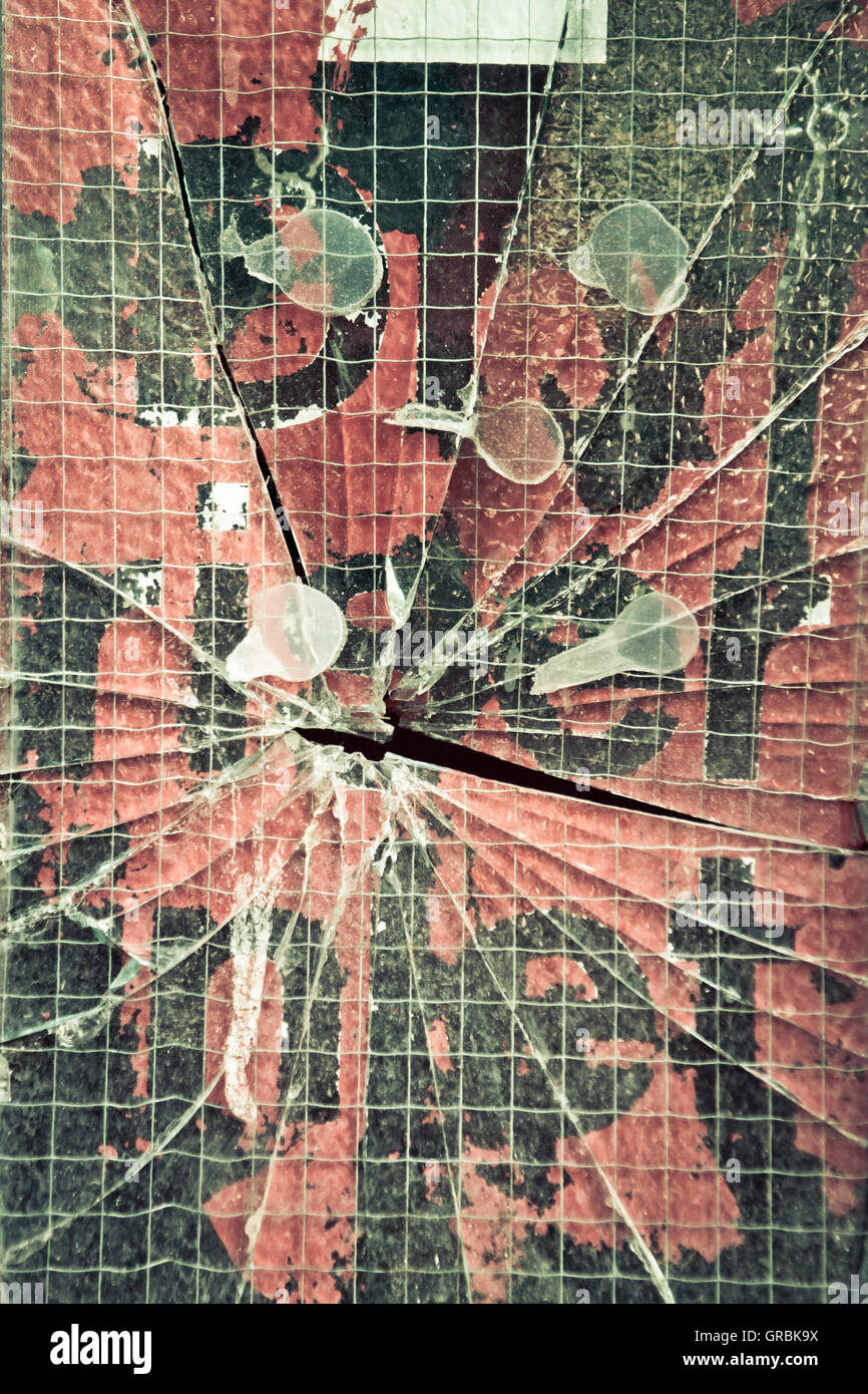 Smashed glass Stock Photo - Alamy