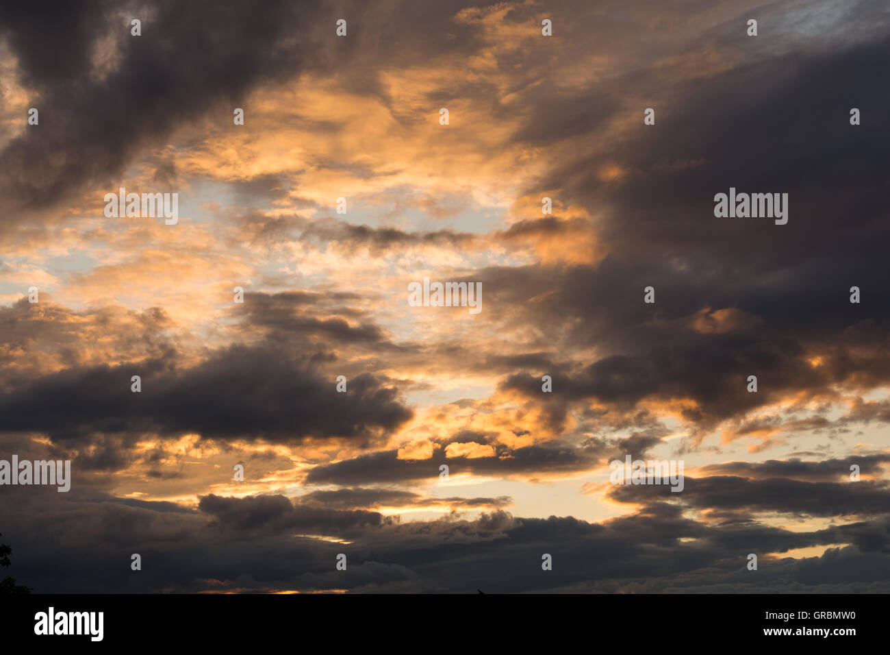 Eerie Evening Atmosphere In The Sky Stock Photo - Alamy