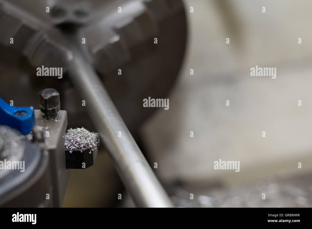 Lathe Processed Metal Rod, Thereby Breaking Eggs Stock Photo - Alamy