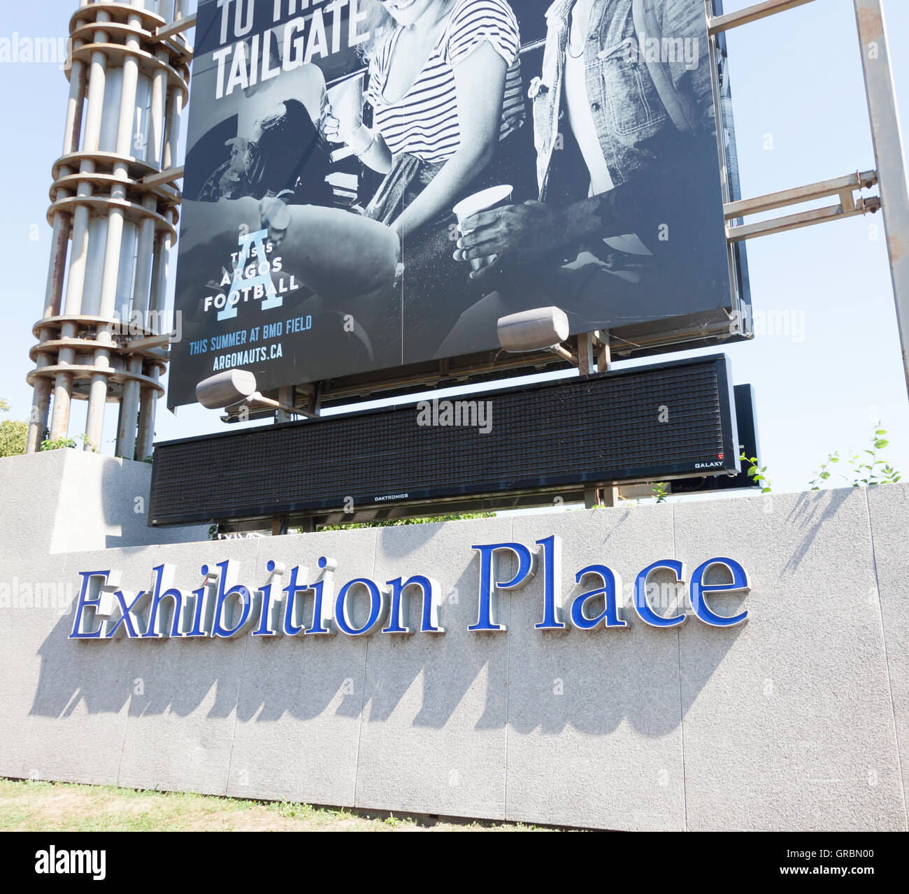 Sign for CNE Toronto near the Canadian National Exhibition Place on ...