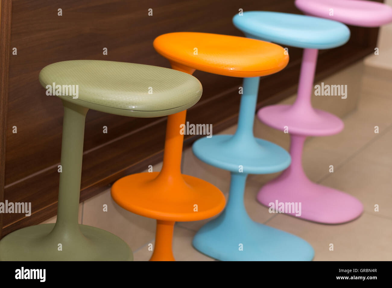 More Colorful Bar Stool For Gastronomy Stock Photo - Alamy