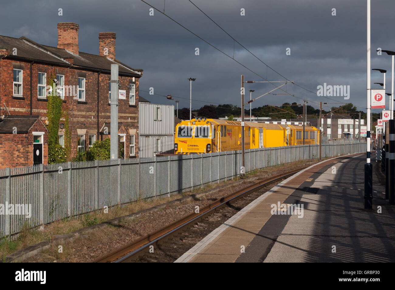 Network Rail Mobile maintenance Train at Retford Stock Photo - Alamy