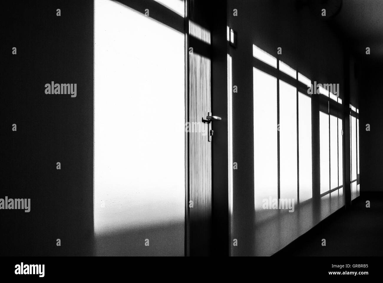 Shadow inside building Black and White Stock Photos & Images - Alamy