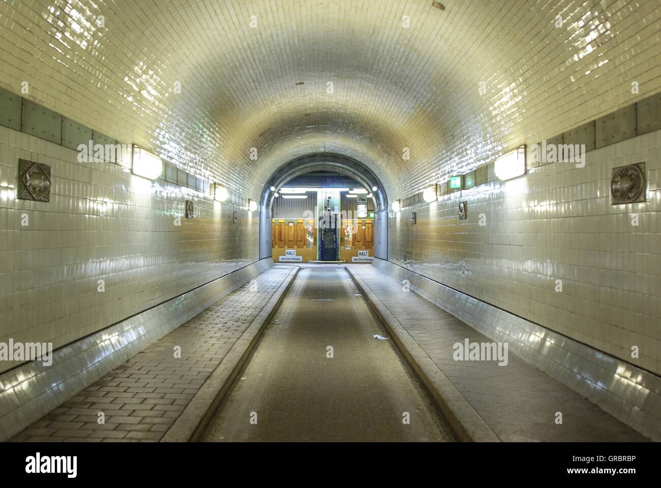 Hamburg, Old Elbe Tunnel Stock Photo - Alamy