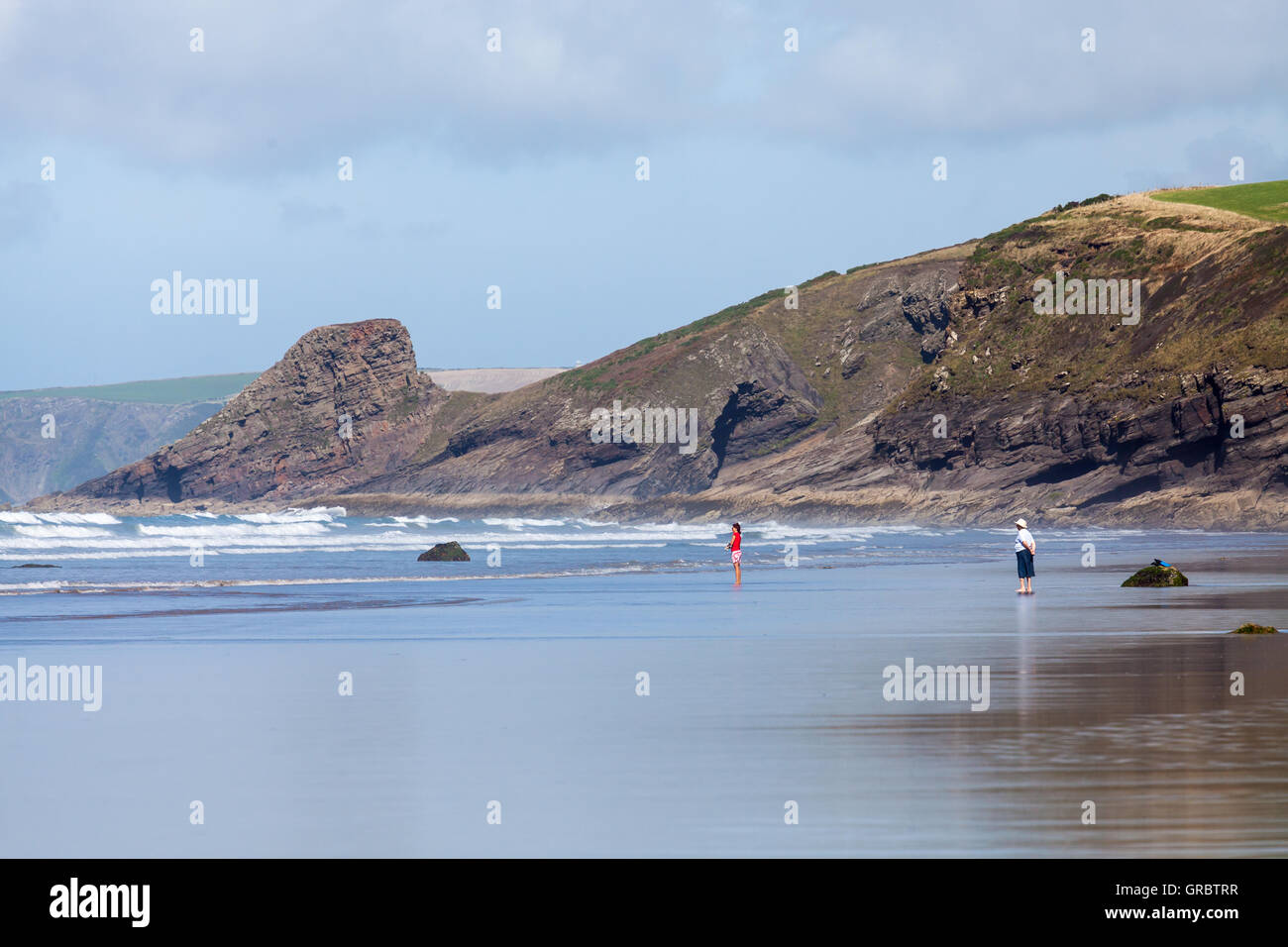 On Druidstone Beach, Pembrokeshire, Wales Stock Photo - Alamy