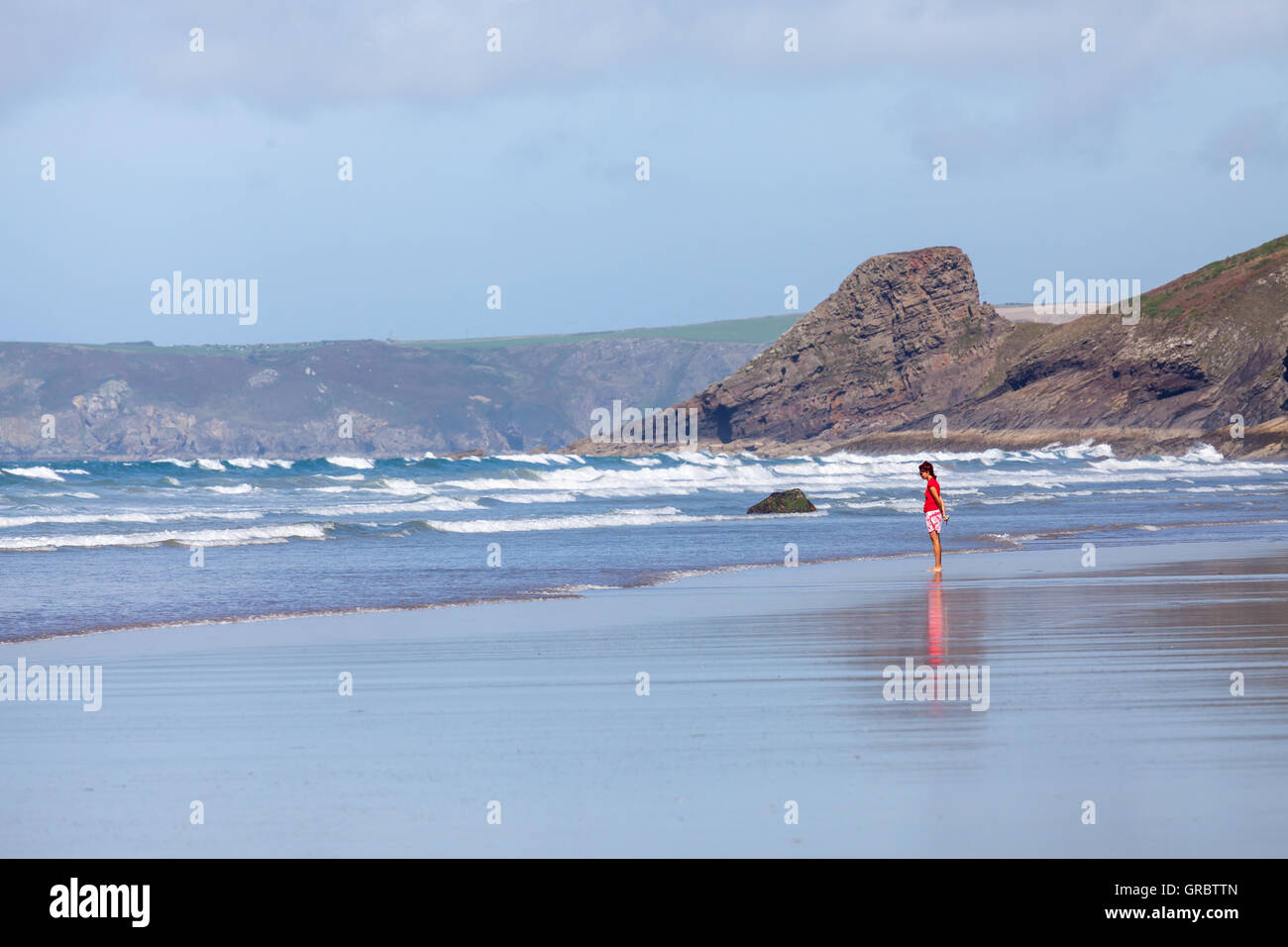 On Druidstone Beach, Pembrokeshire, Wales Stock Photo - Alamy