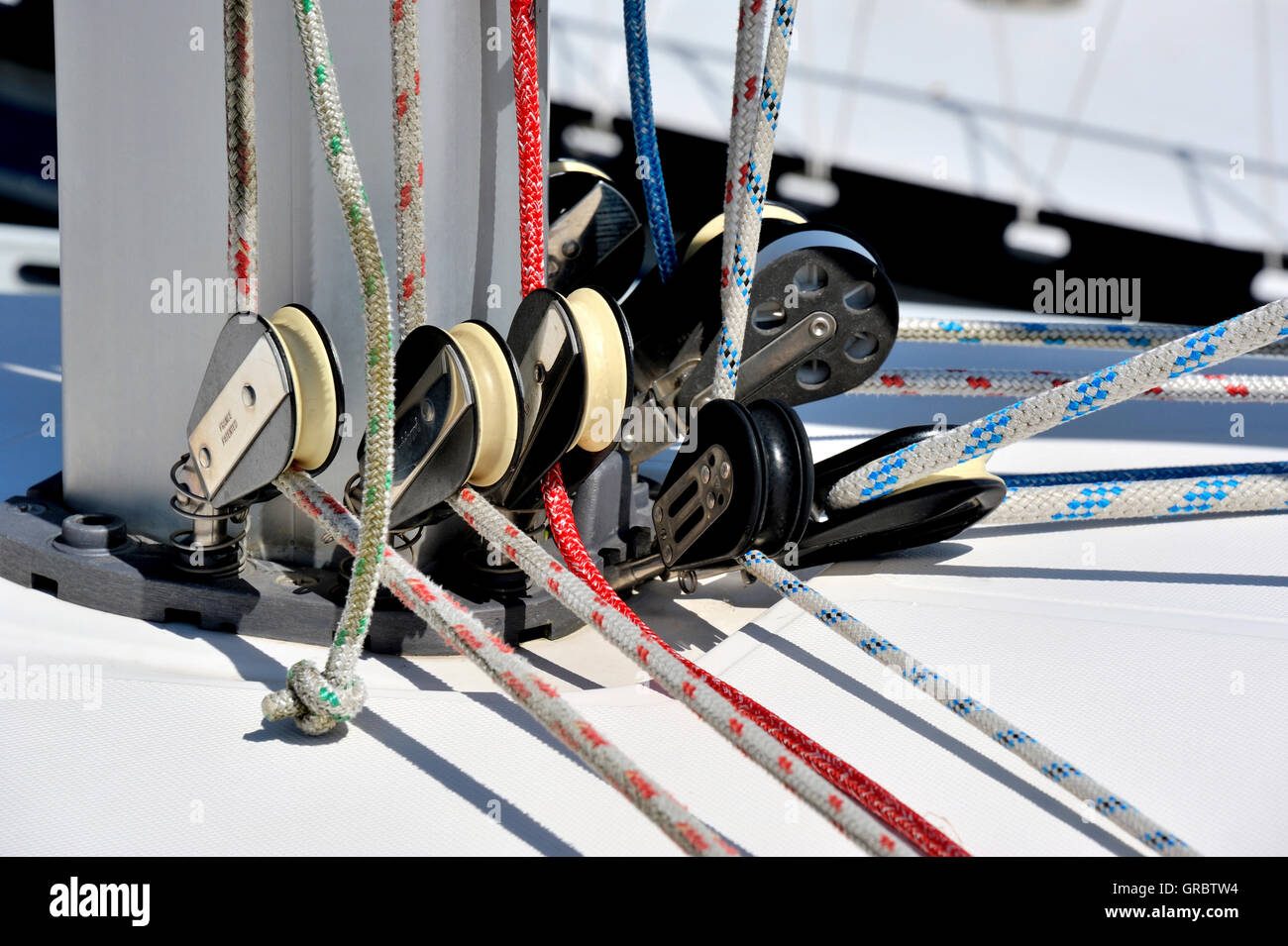 Ropes To Navigate, Mangement And Control, Roles On Sailing Boat Stock ...