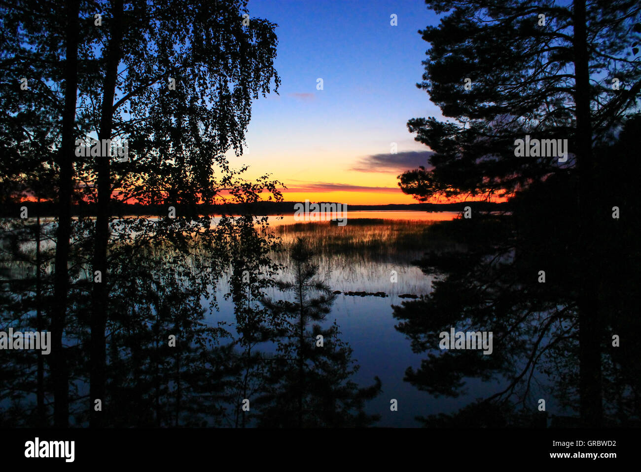 Late sunset scenery Stock Photo - Alamy