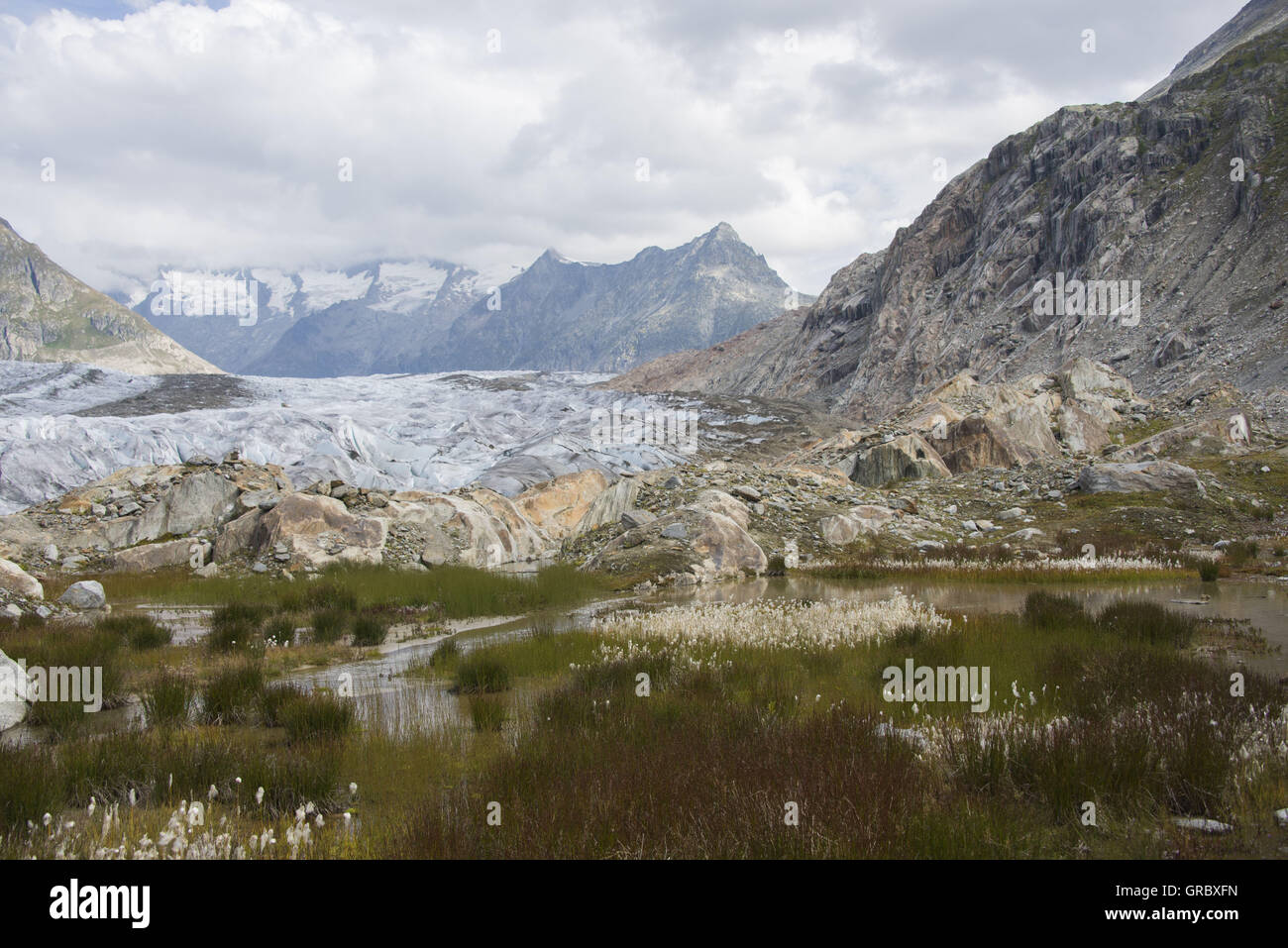 Glacier switzerland lateral moraine hi-res stock photography and images ...