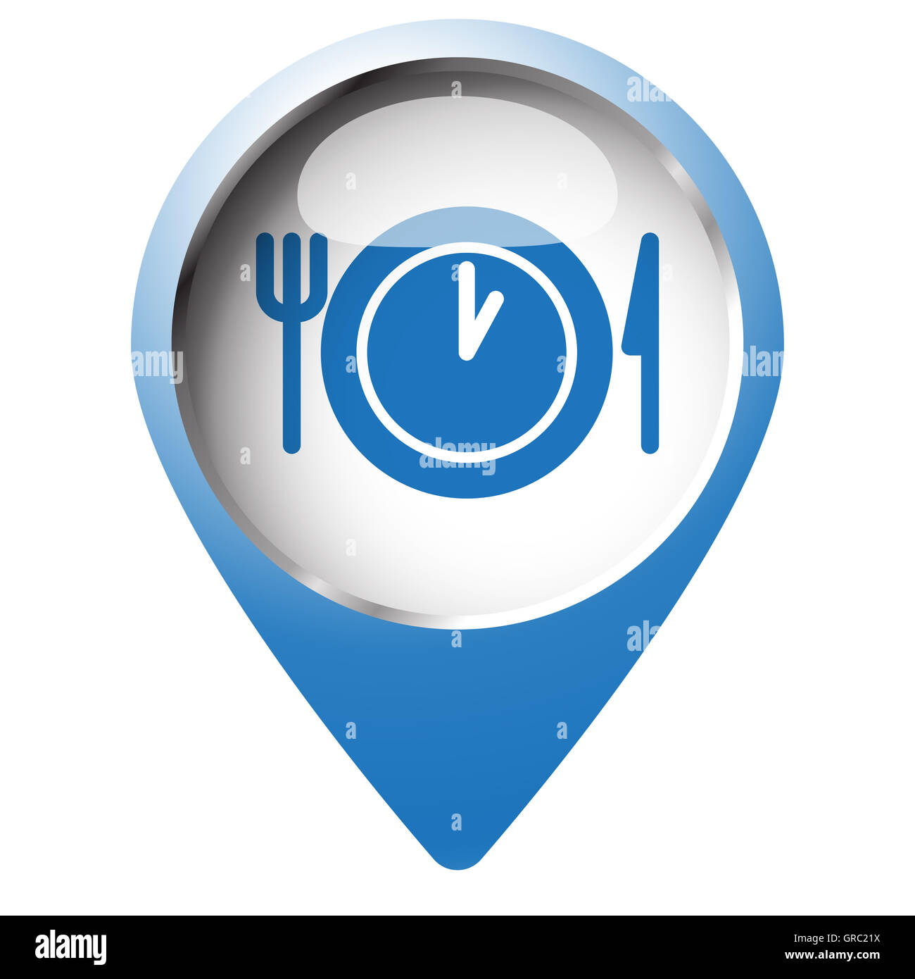 Lunch time icon hi-res stock photography and images - Alamy
