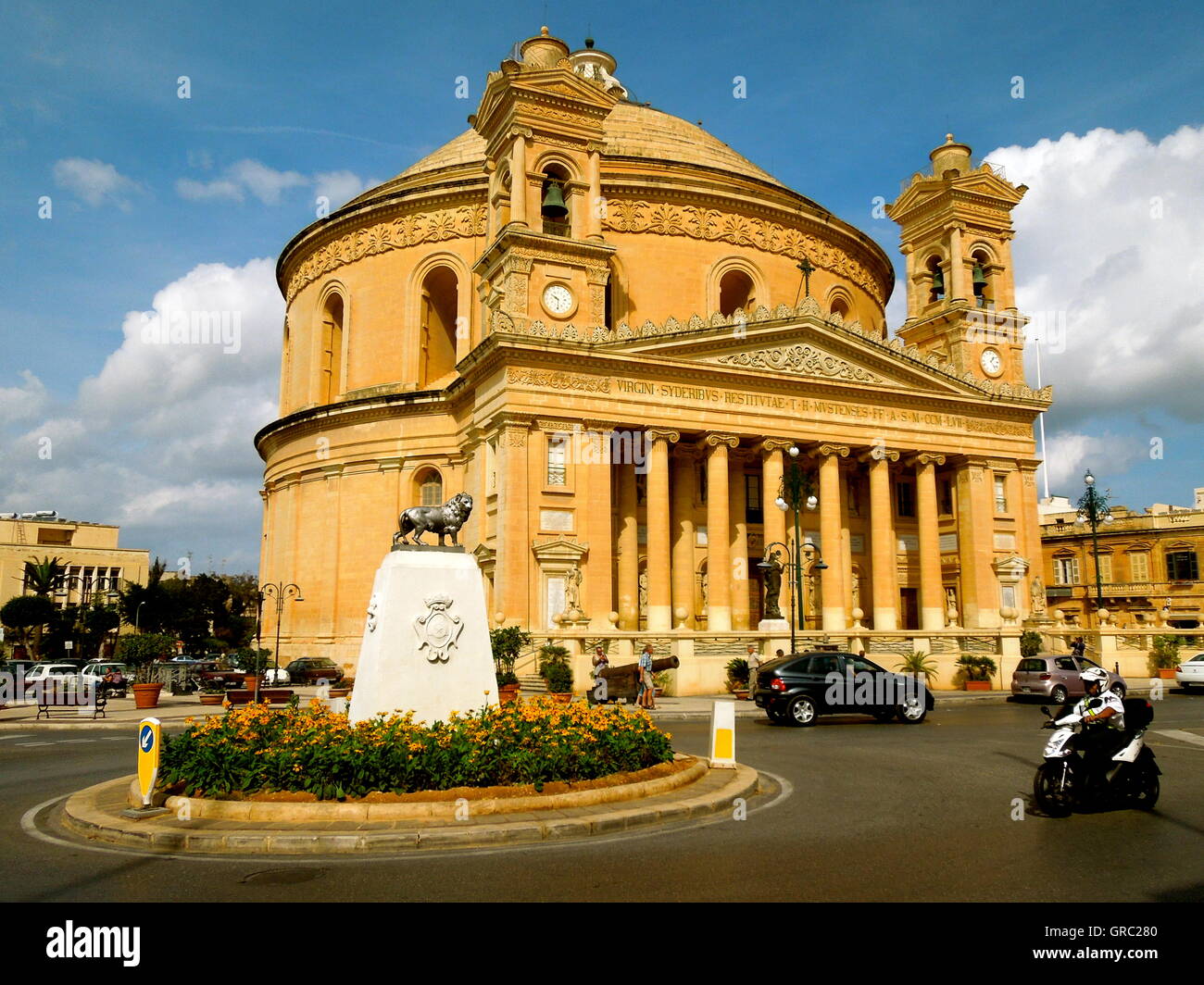 Santa Marija Assunta In Mosta On Malta Stock Photo - Alamy