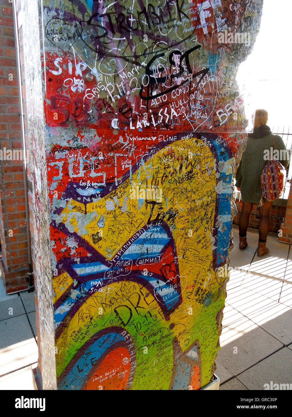 Remnant Of Berlin Wall Stock Photo - Alamy