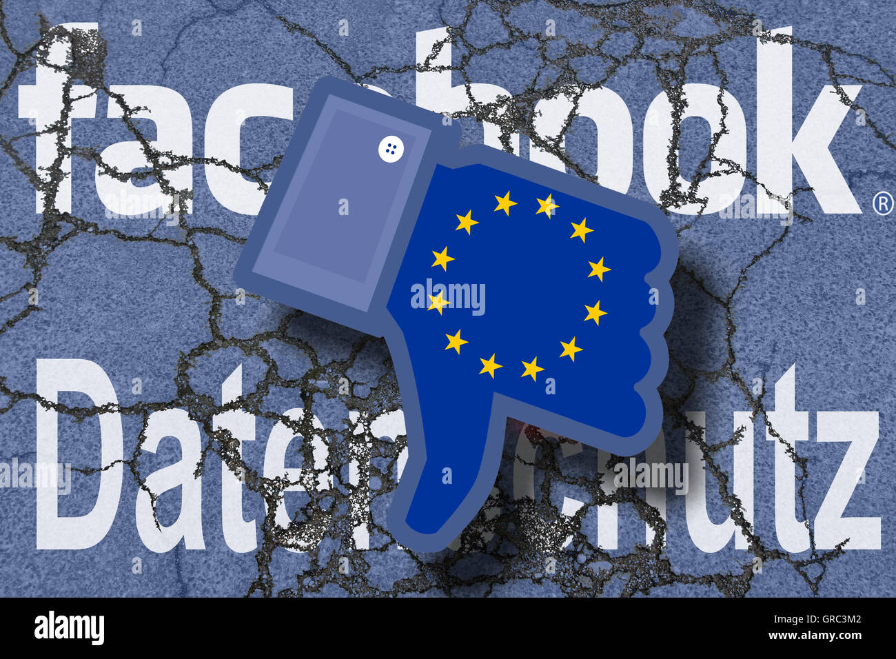 Facebook logo broken hi-res stock photography and images - Alamy