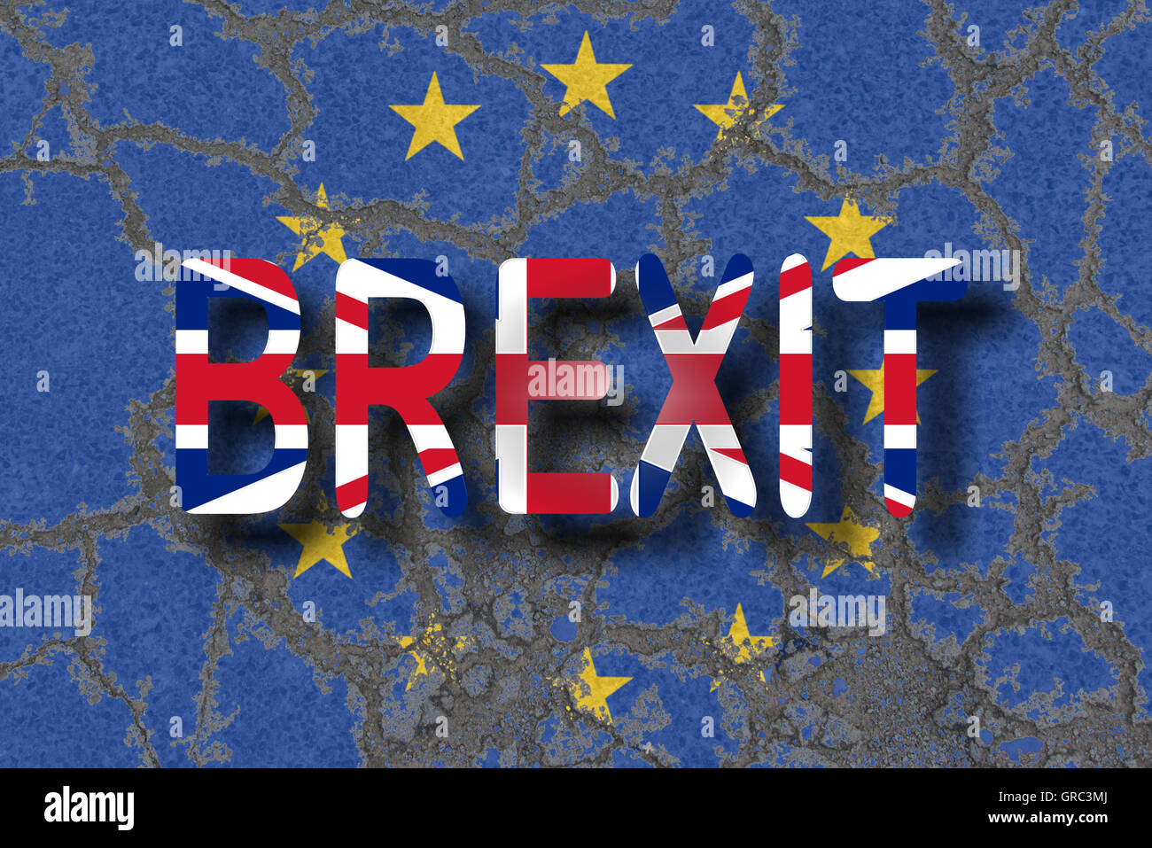 Uk flag eu flag hi-res stock photography and images - Alamy