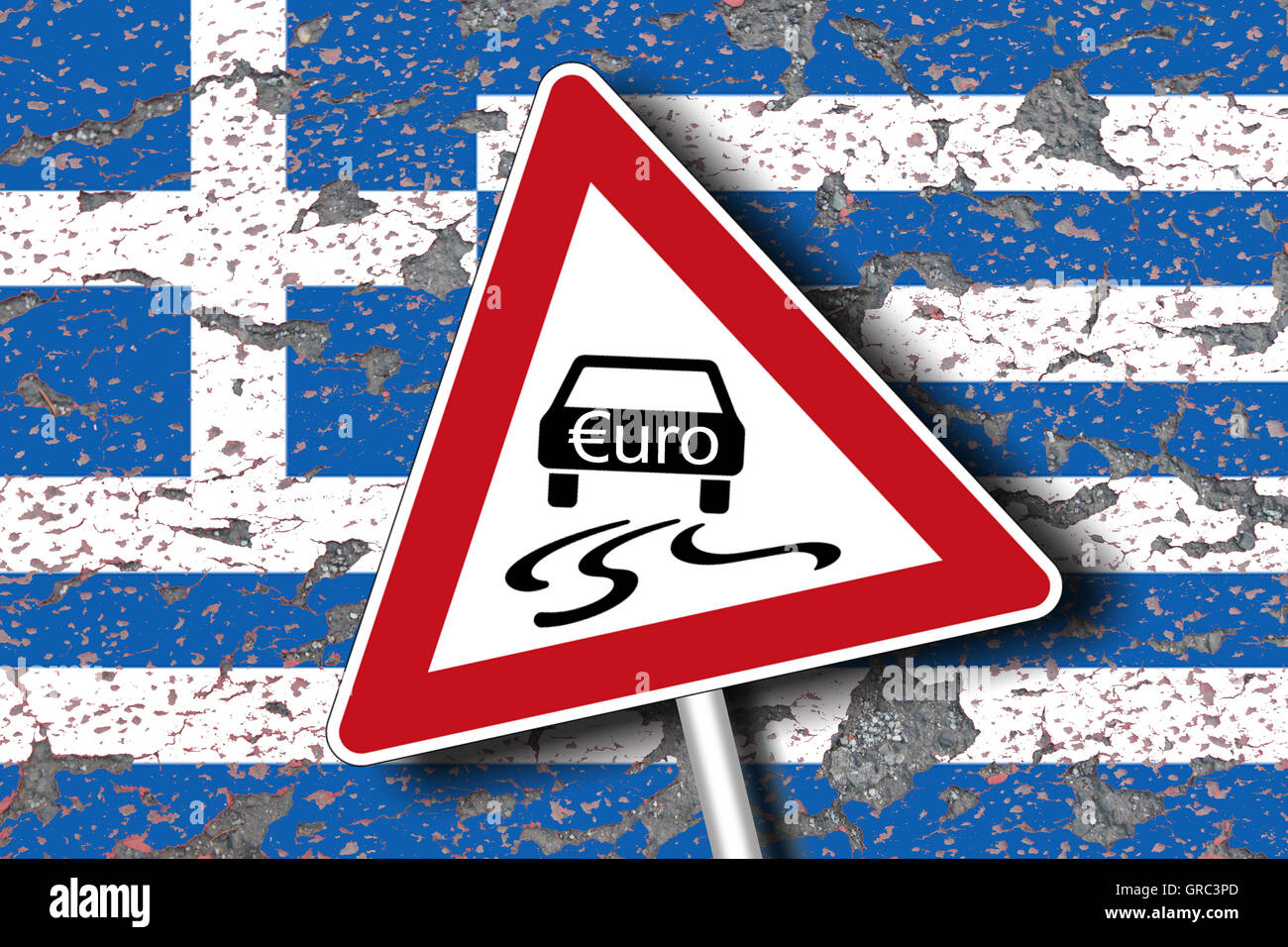 Greek road sign hi-res stock photography and images - Alamy