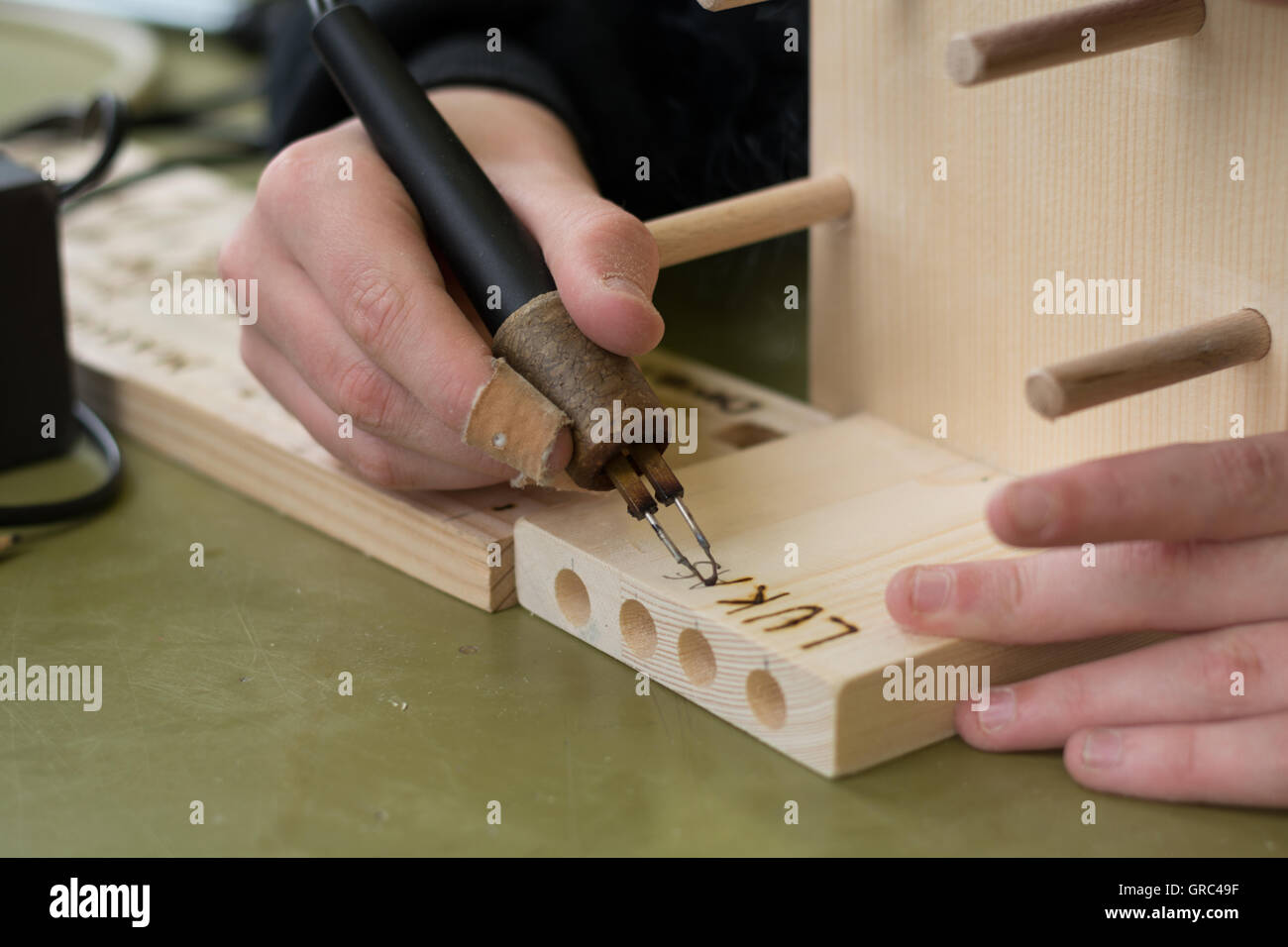 Pyrography pen hi-res stock photography and images - Alamy