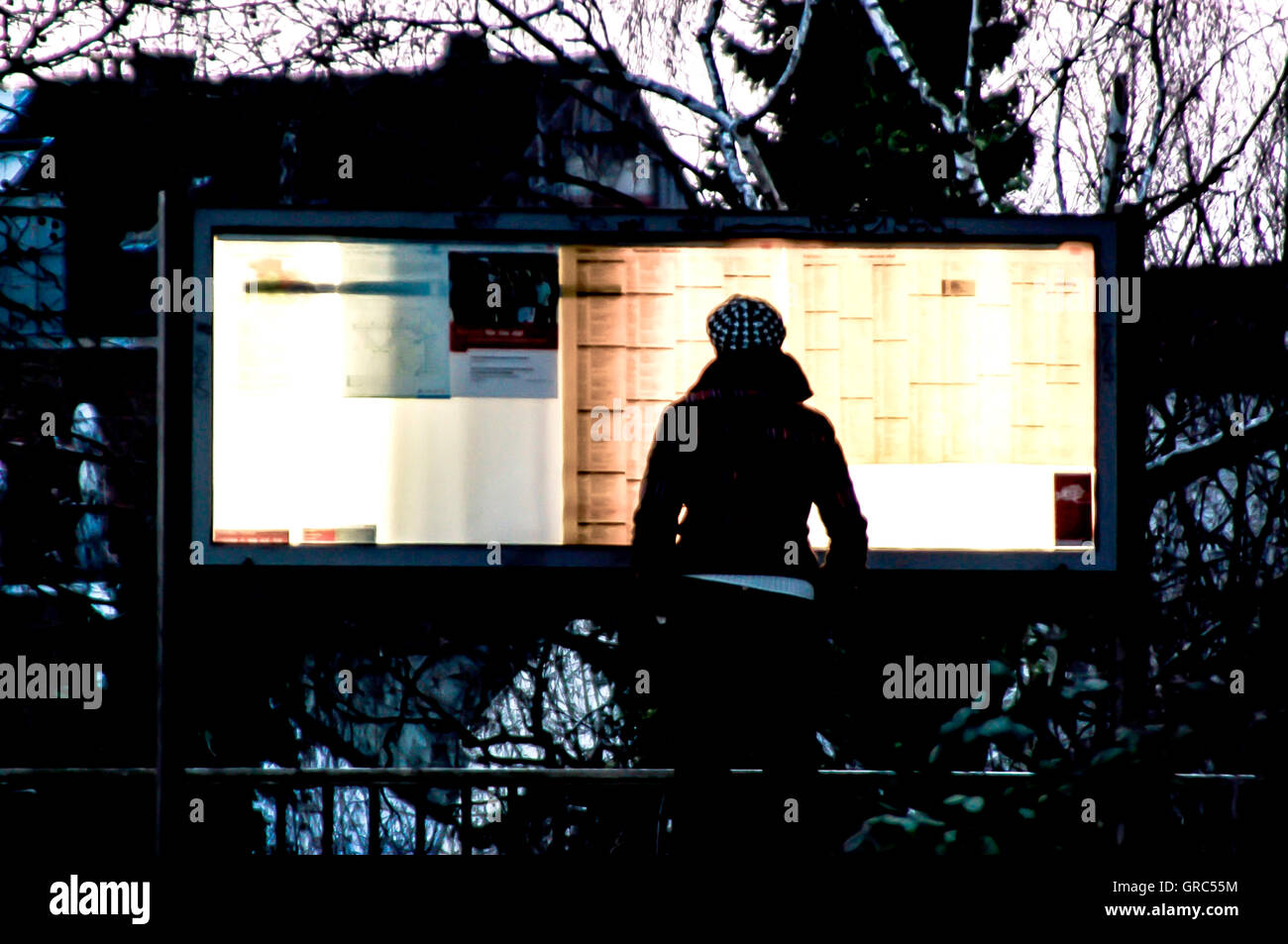 Poster of train timetable hi-res stock photography and images - Alamy