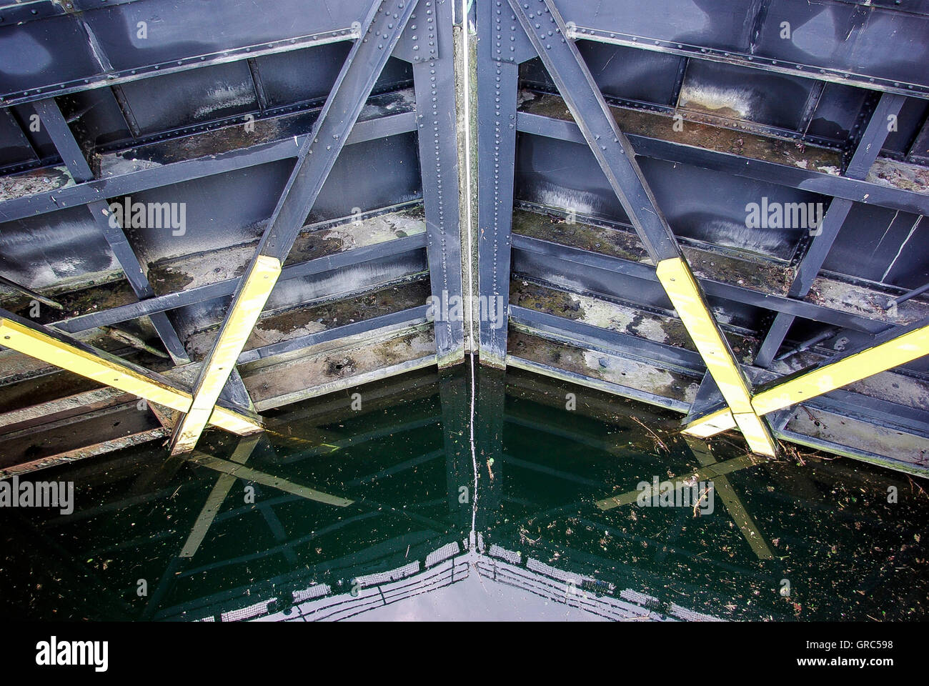 Sluice Branch Channel Osnabrueck Stock Photo - Alamy