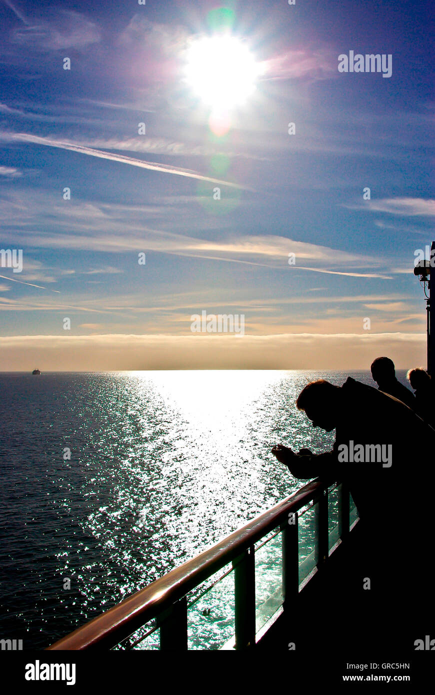 On The Ferry Stock Photo - Alamy