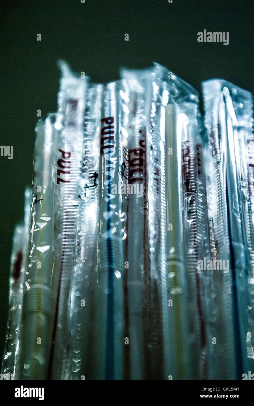 Wrapped straws hi-res stock photography and images - Alamy