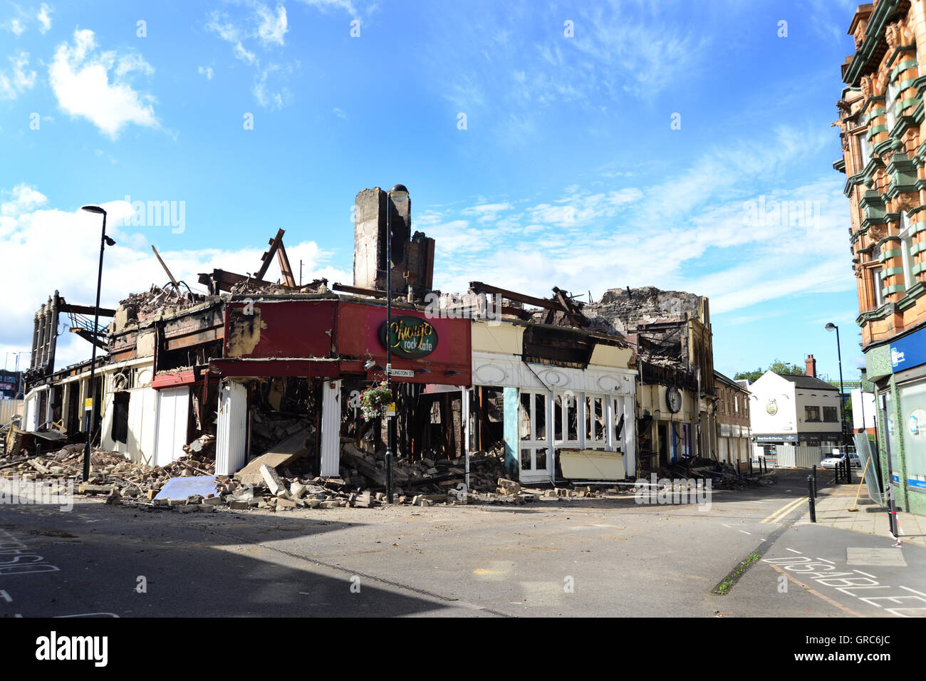 Former Barnsley nightclub Chicago Rock is demolished after it caught ...