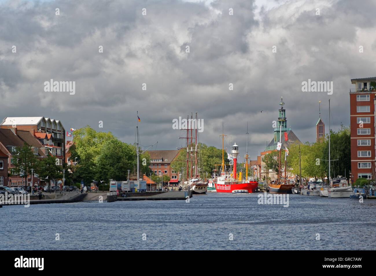 Age Inland Port In Emden Stock Photo - Alamy