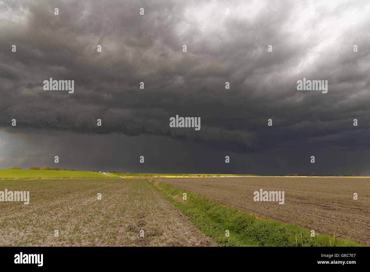 Storm In The Spring Stock Photo - Alamy