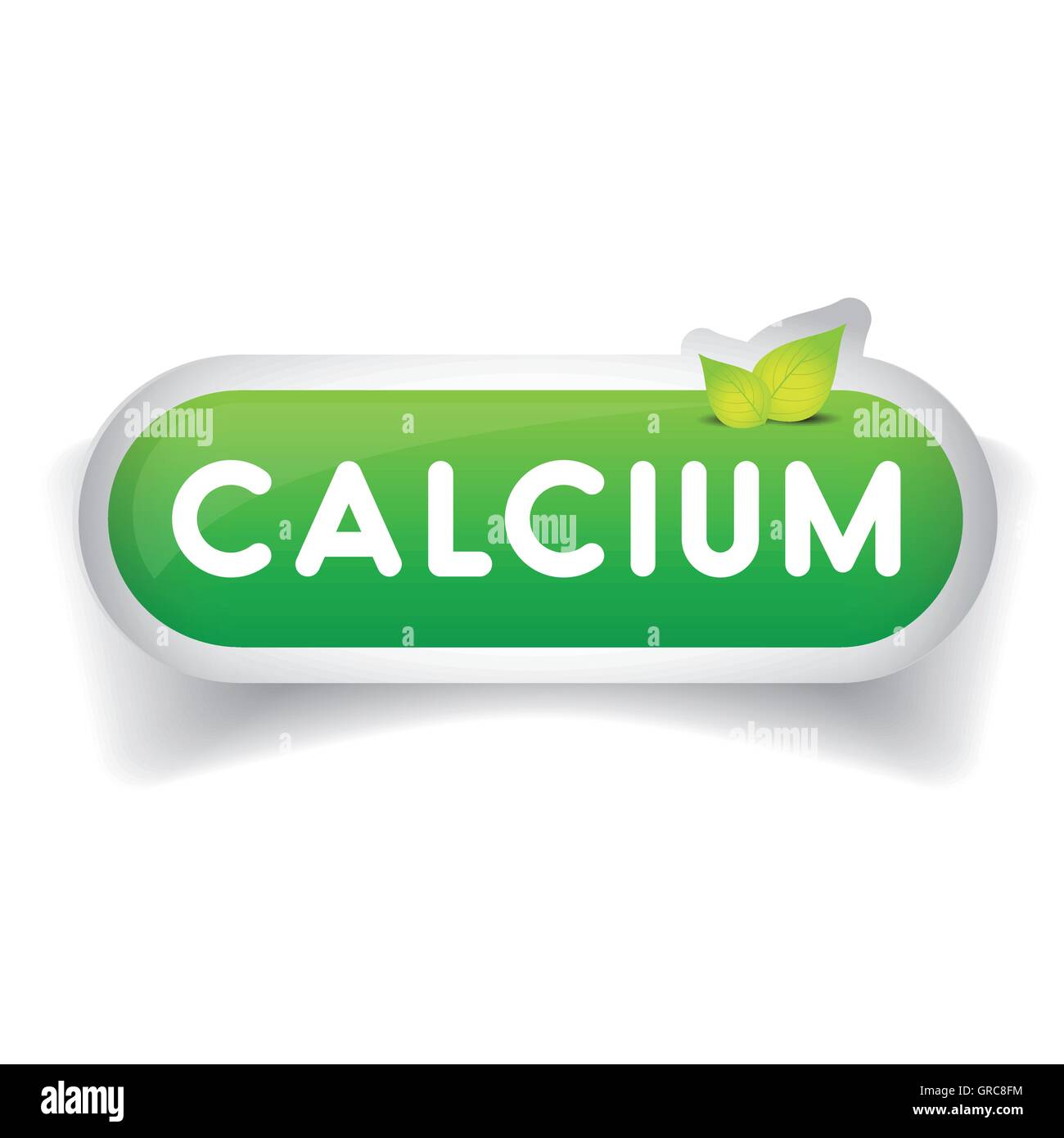 Calcium label vector green Stock Vector Image & Art - Alamy