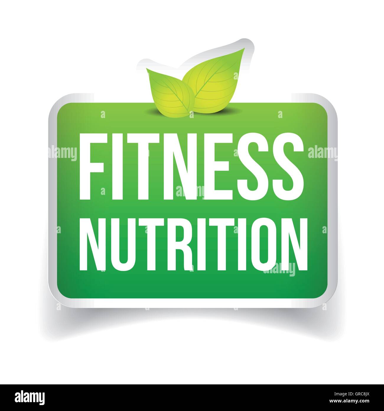 Fitness Nutrition vector sign Stock Vector Image & Art - Alamy