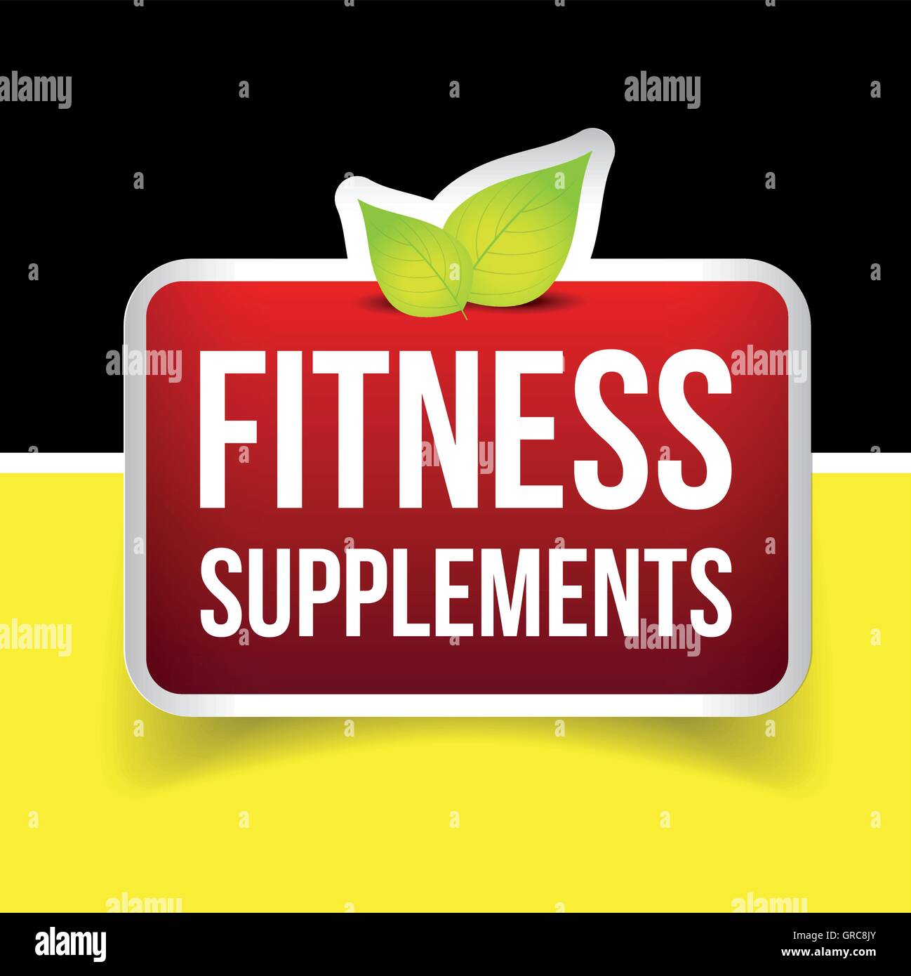 Fitness Supplements vector sign Stock Vector Image & Art - Alamy