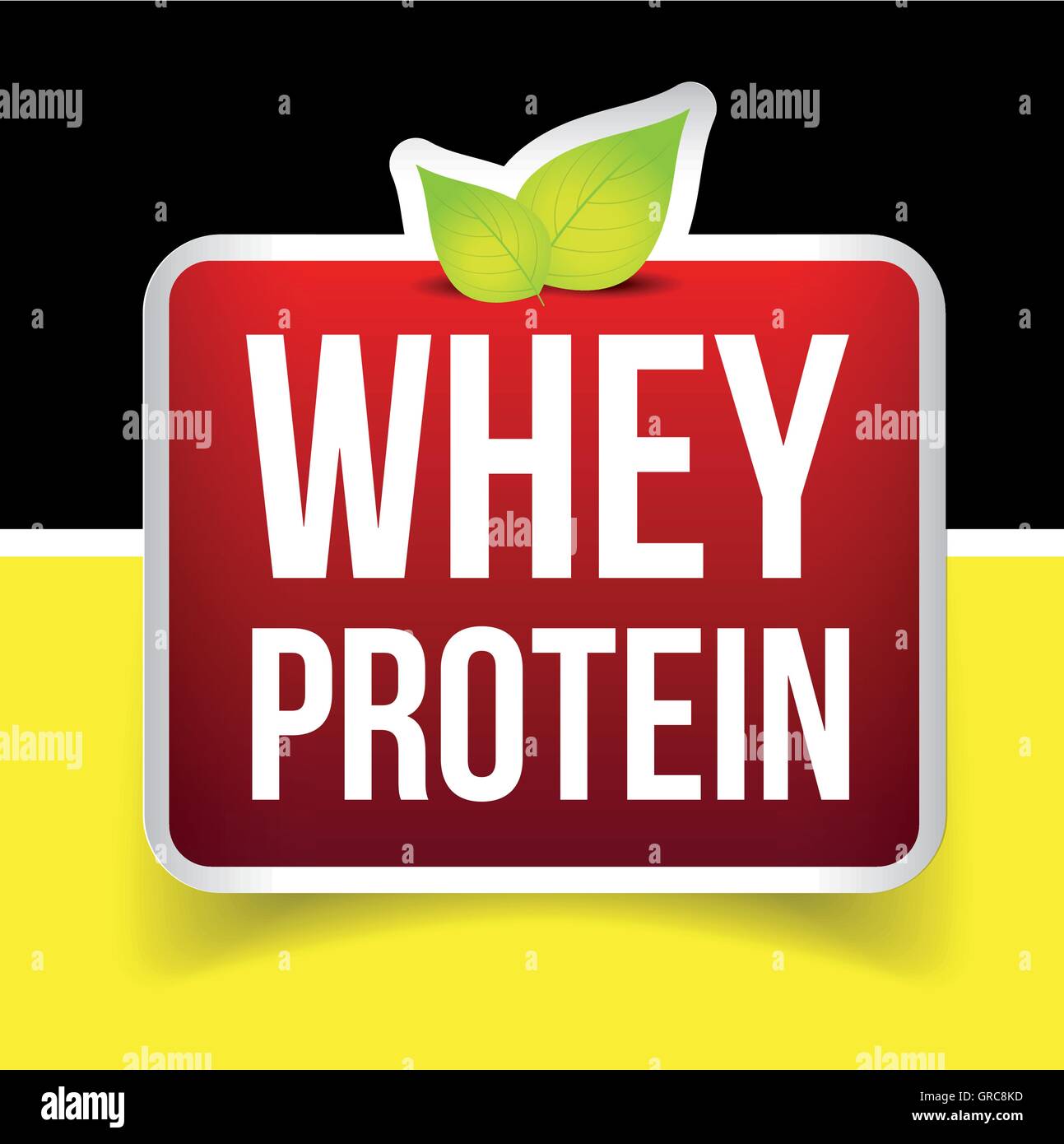 Whey Protein label vector Stock Vector Image & Art - Alamy