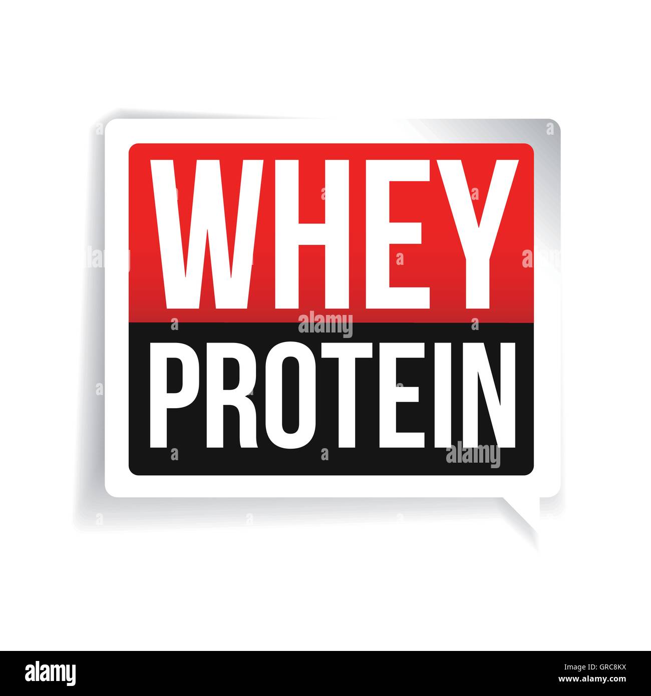 Whey Protein label vector Stock Vector Image & Art - Alamy
