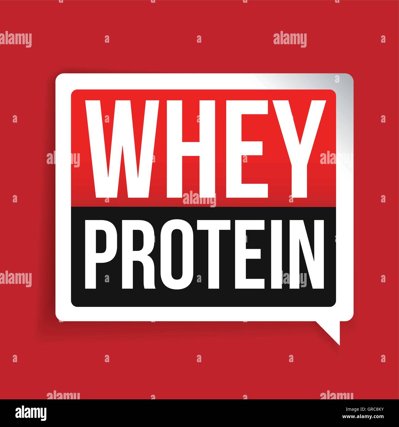 Protein shake label Stock Vector Images - Alamy