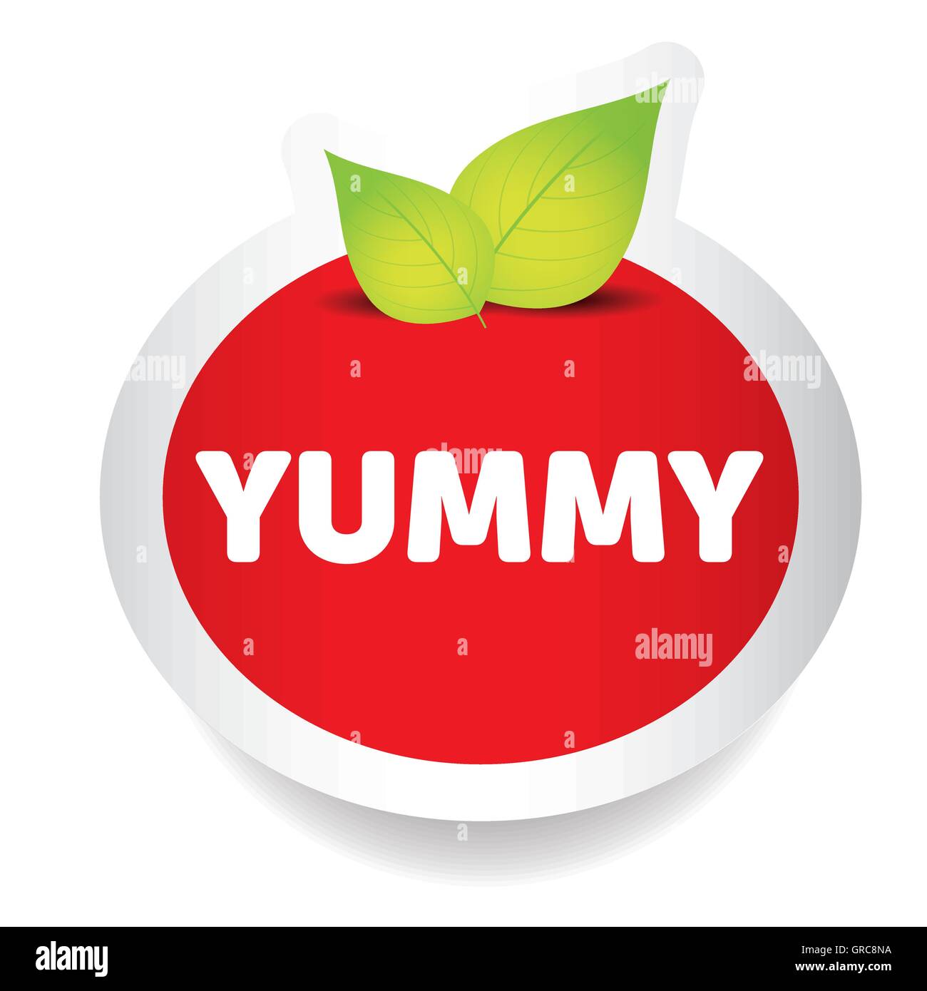 Yummy food label vector Stock Vector Image & Art - Alamy