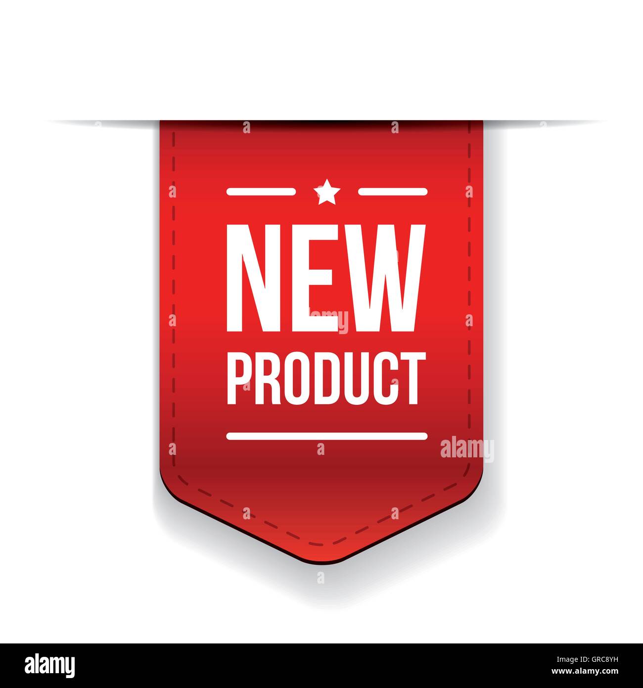 New Product red ribbon Stock Vector Image & Art - Alamy