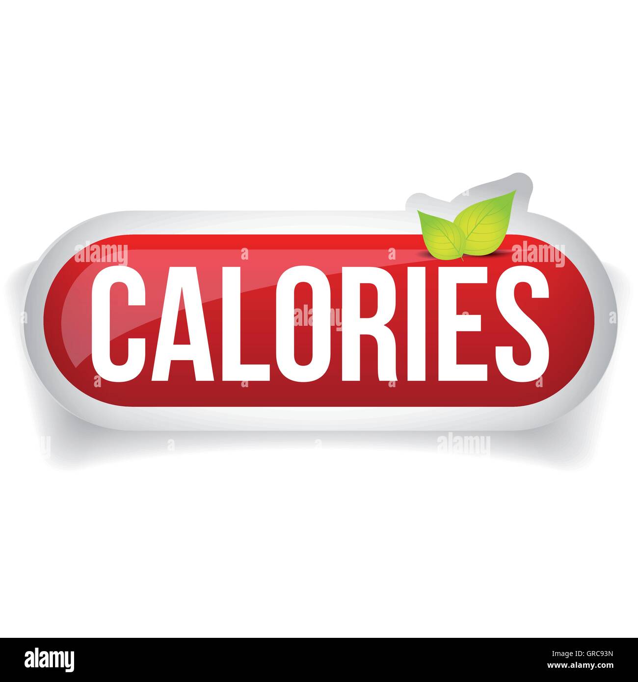 Calories button vector red Stock Vector Image & Art - Alamy