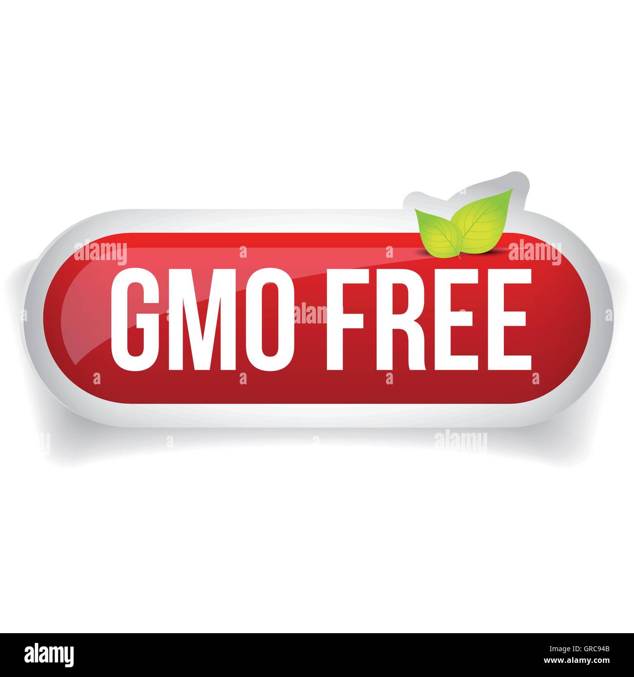 GMO free icon vector button Stock Vector Image & Art - Alamy