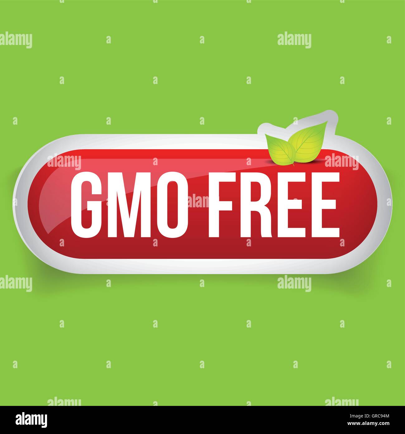 GMO free icon vector button Stock Vector Image & Art - Alamy