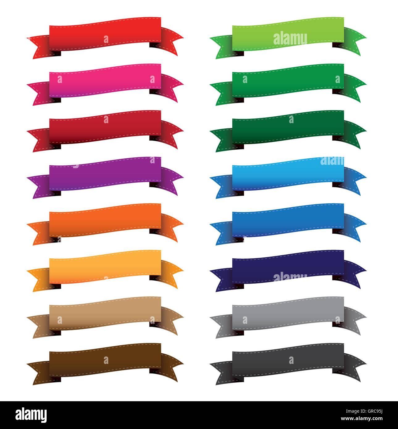 Vector vintage empty ribbon banner set Stock Vector Image & Art - Alamy