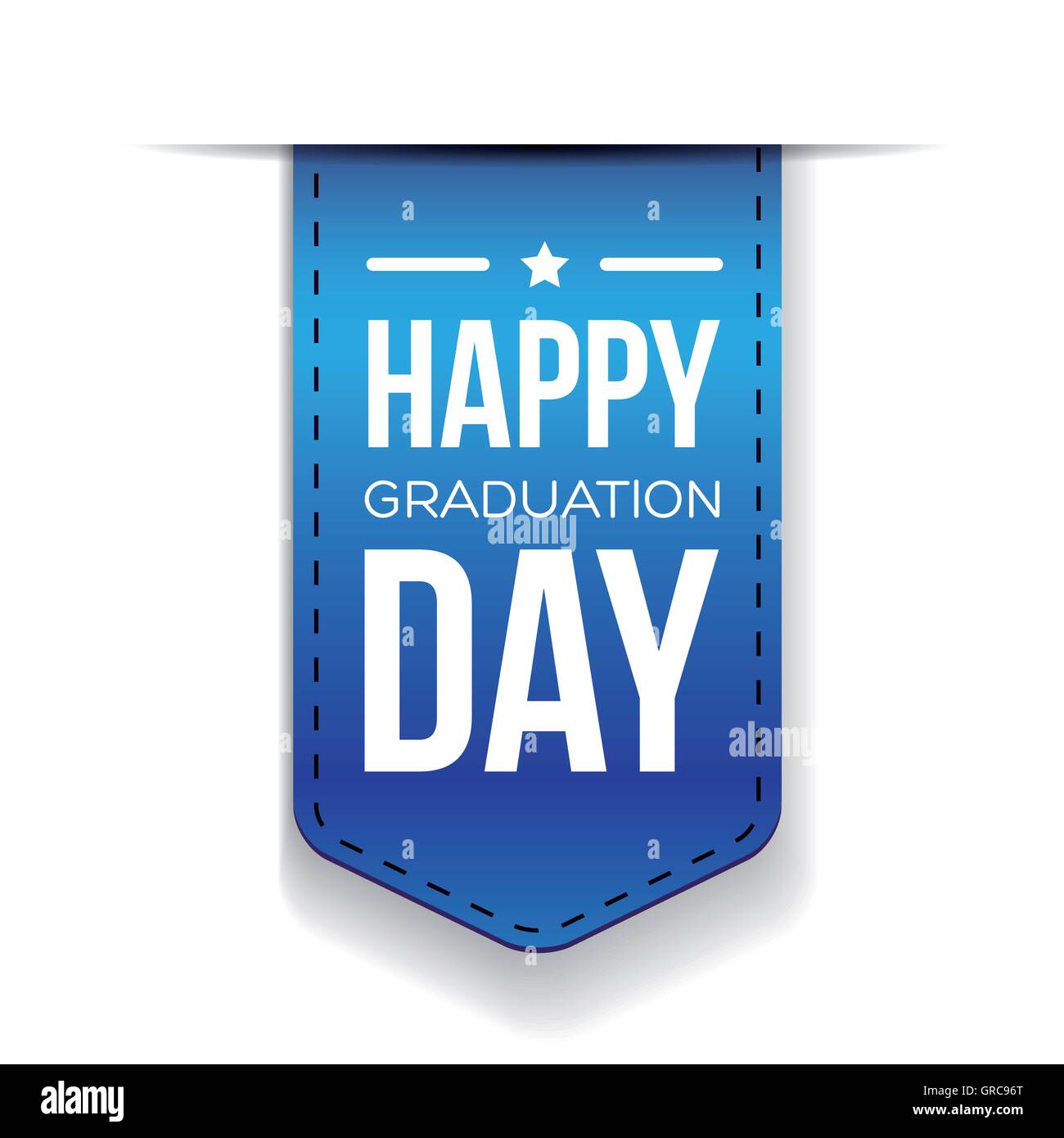 Happy graduation day ribbon Stock Vector Image & Art - Alamy