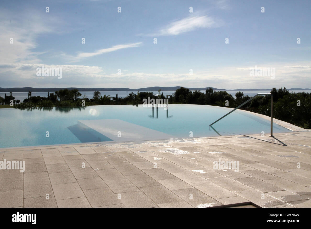 View over swimming pool hi-res stock photography and images - Alamy