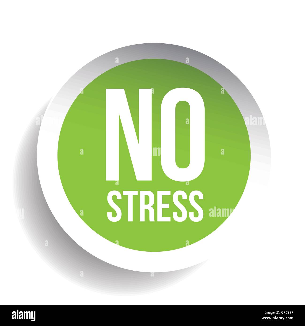 No Stress Label button vector Stock Vector Image & Art - Alamy