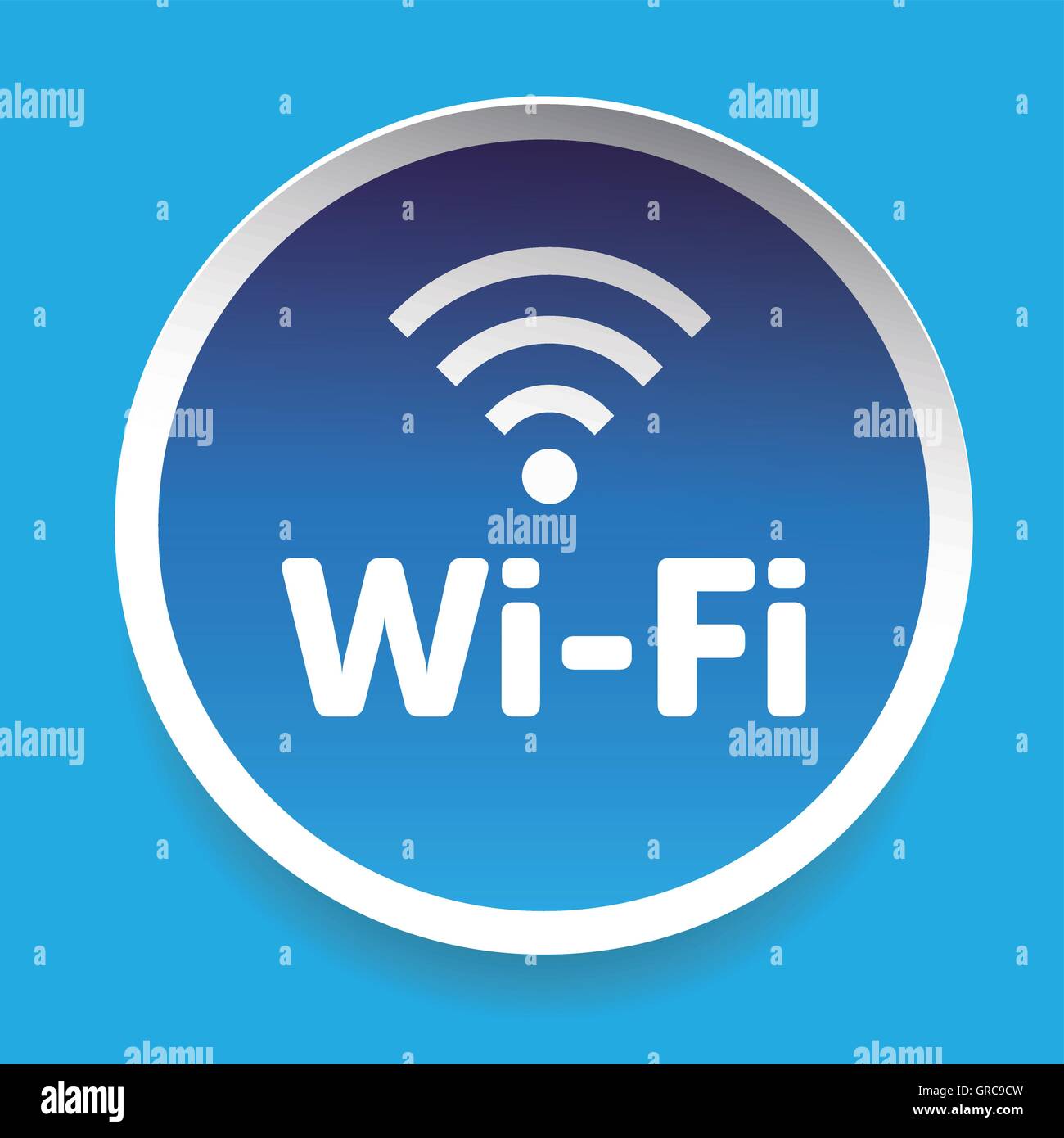Wi fi spot label Stock Vector Images - Alamy